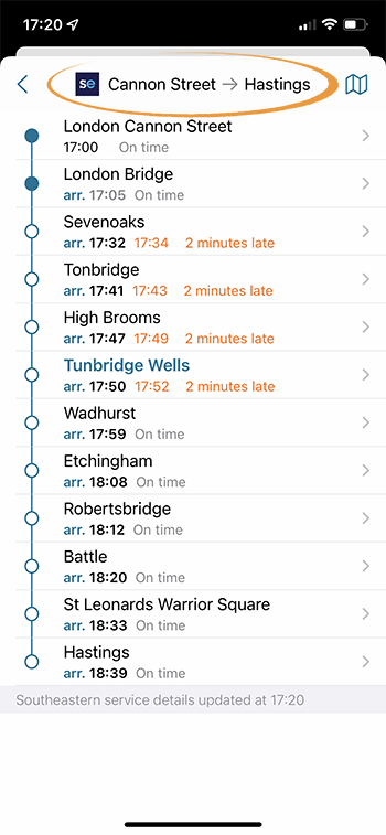 User Guide - Hastings Line App